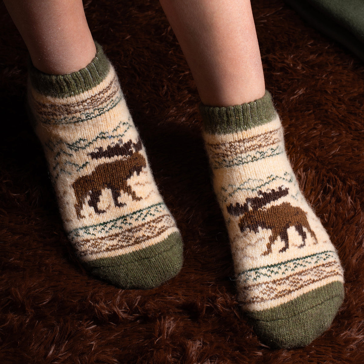 Women's Moosing Around Merino Wool Low-Cut Socks – Siberia Spirit